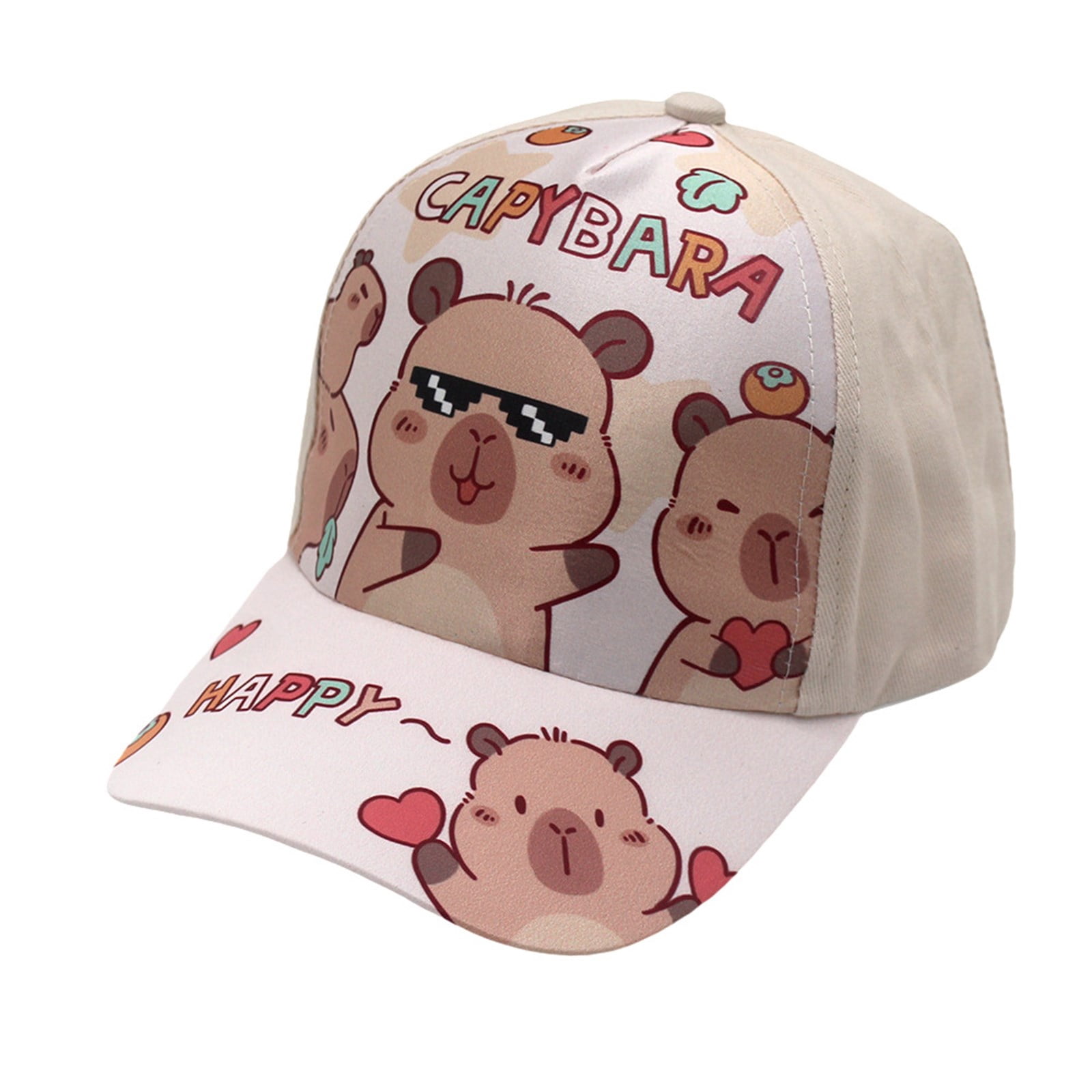 lanema Capybara Print Baseball Hat Personality Fashion Hat Outdoor ...