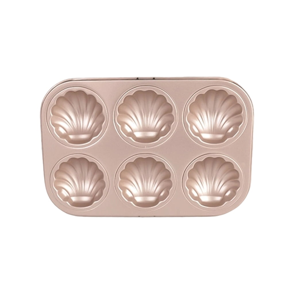 lanema Carbon Steel Baking Pan 6/12 Cavity Shell Shape Madeleine Mold ...