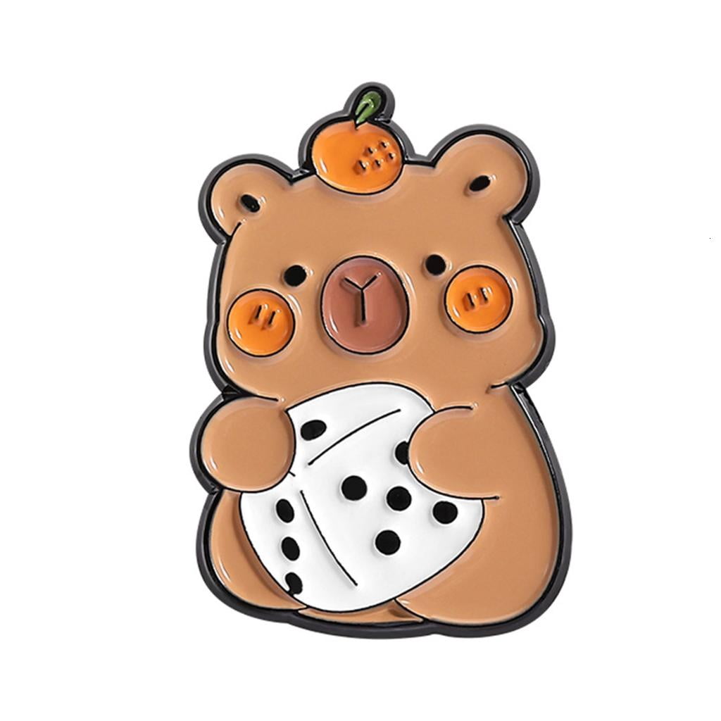 lanema Cartoon Capybaras Badges Unique Capybaras Collectible Lapel Pin ...