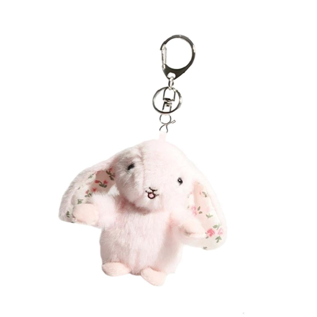 lanema Cartoon Rabbits Plush Bag Charm Rabbits Figure PP Cotton Texture ...