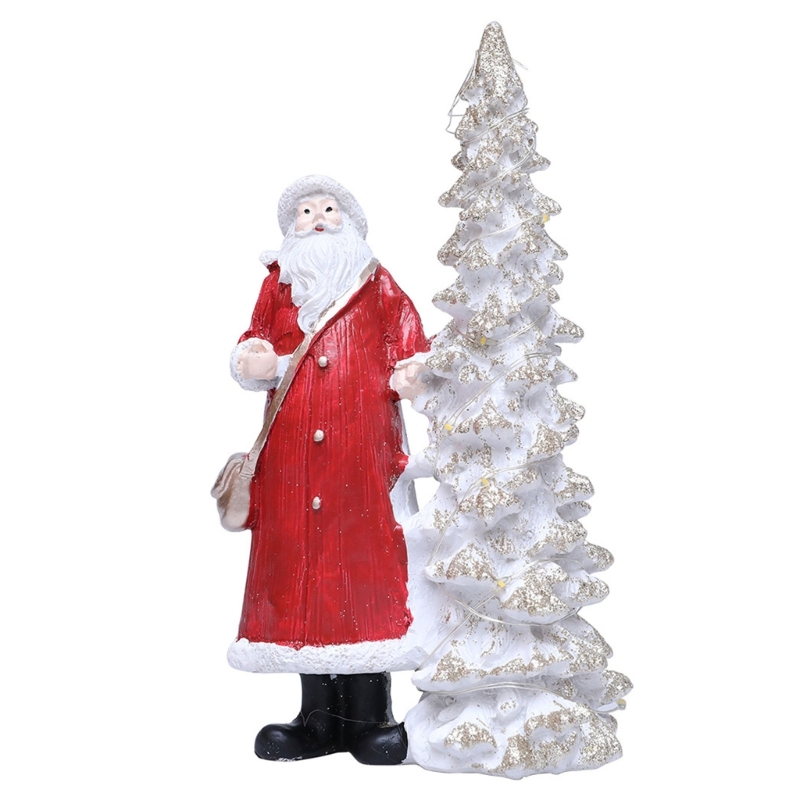 lanema Christmas Santa Clauses Figurine,Santa Clauses Statues with ...