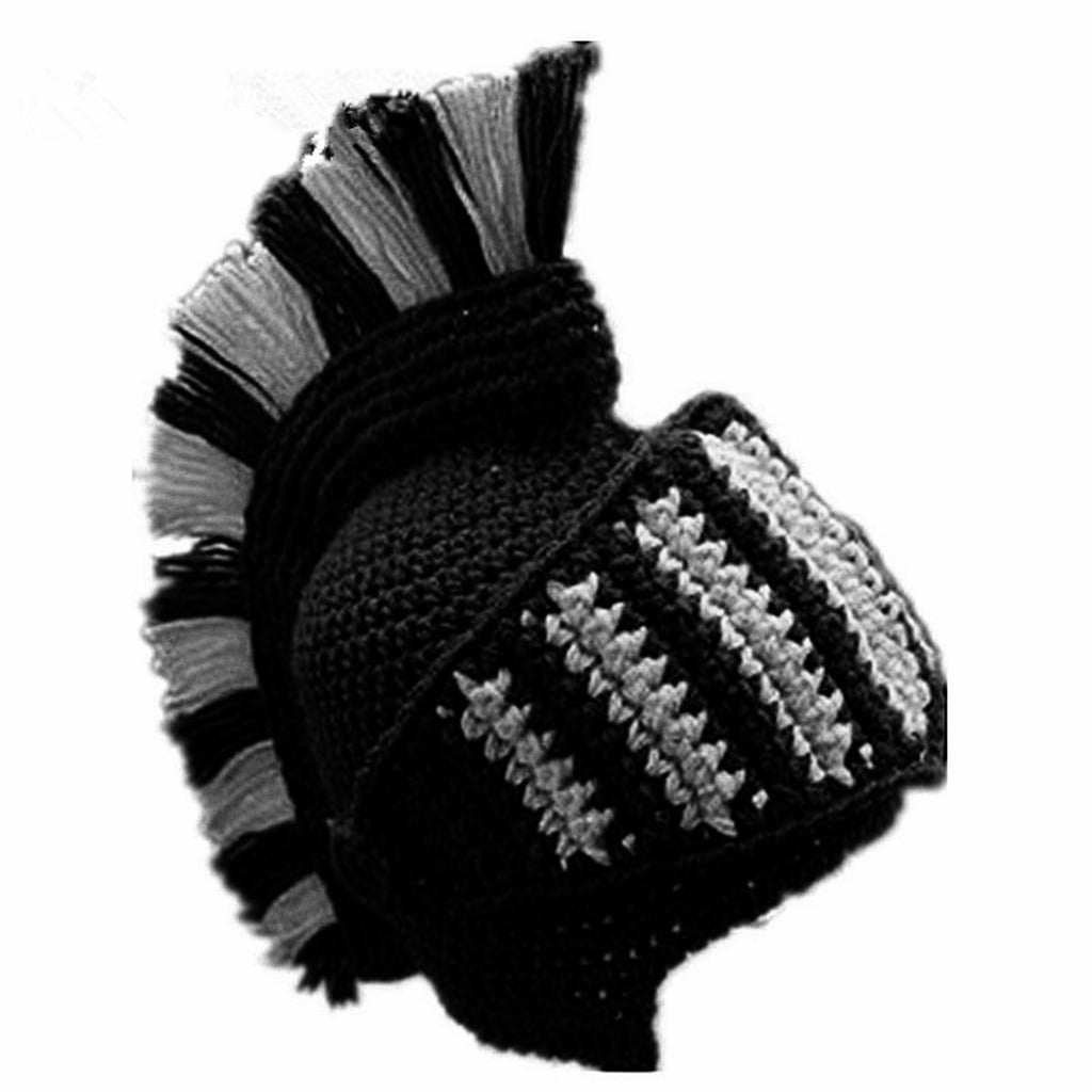 lanema Chunky Knit Earflap Hat Windproof Cap Roman Knight Helmet for ...