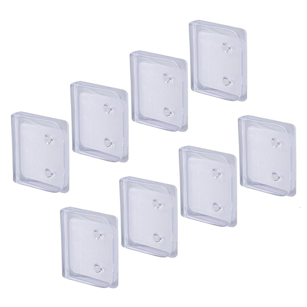 lanema Clear Shower Curtain Clips 2/4/8Pcs Adhesive Windproof Splash ...