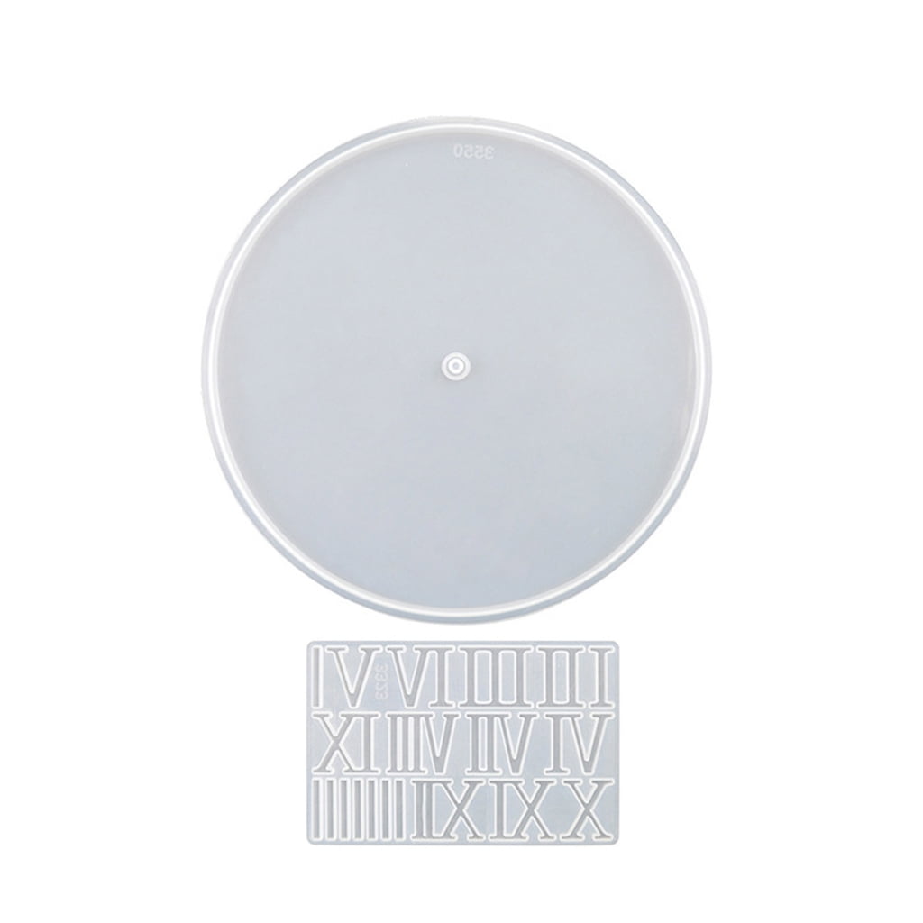lanema Clock Resin Mold Number Clock Silicone Mold Epoxy Casting Mold ...