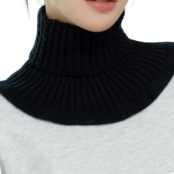 lanema Comfortable Knit Neck Warmer Stretchy Fit Turtleneck For Cold ...