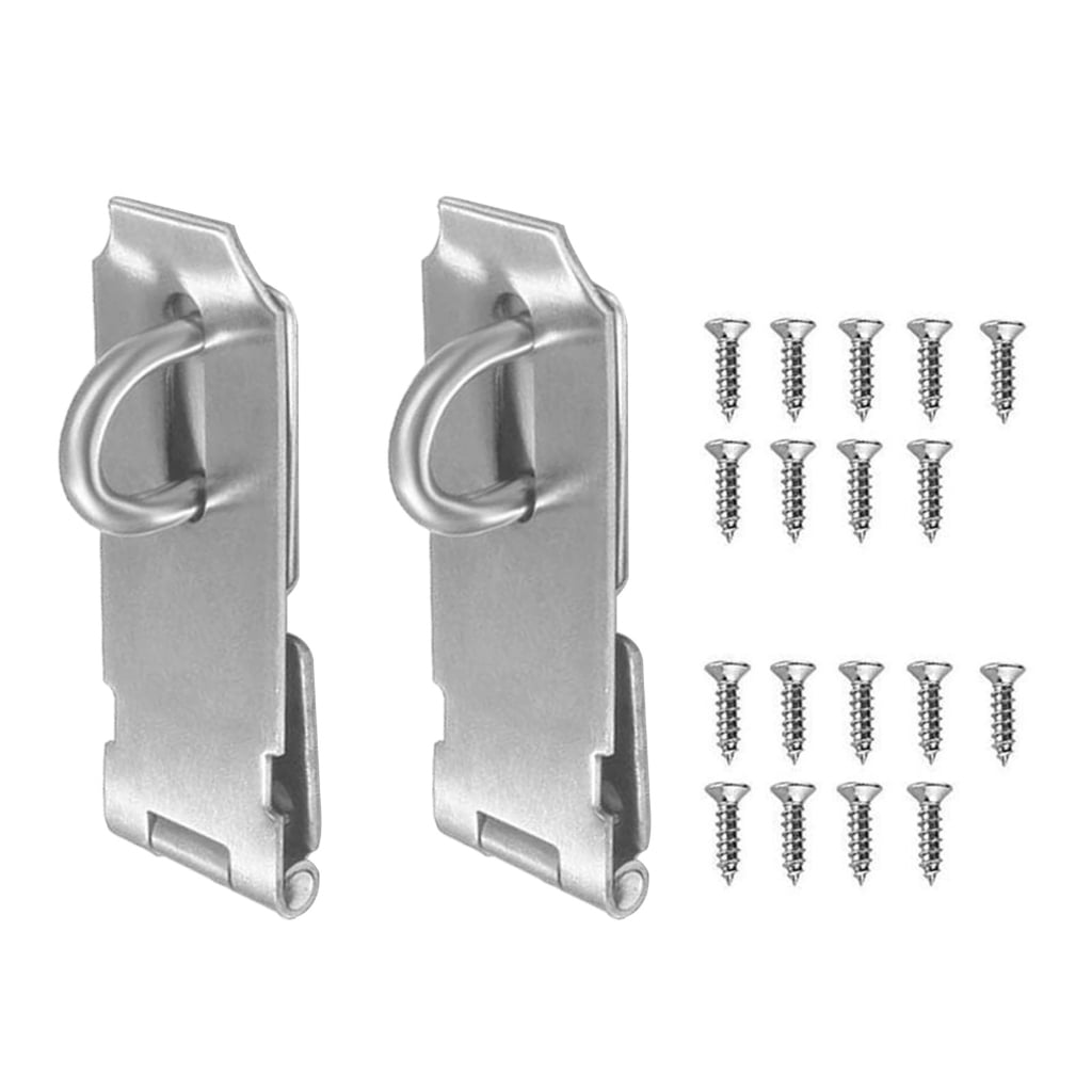 lanema Convenient & Secure Shed Lock Hasp with Screws Stainless Steel ...