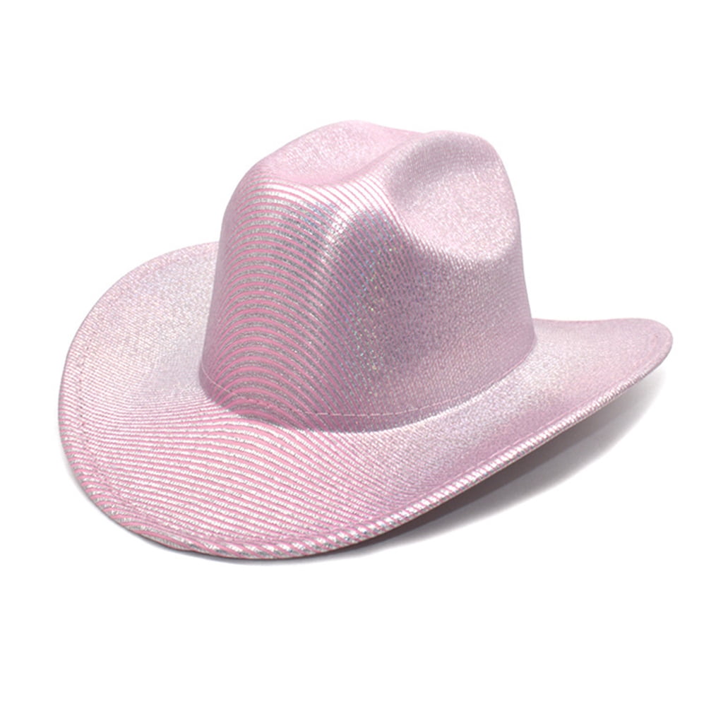 lanema Cowgirl Hat Panama Hat for Girls Glitter Glitter for Night Club ...