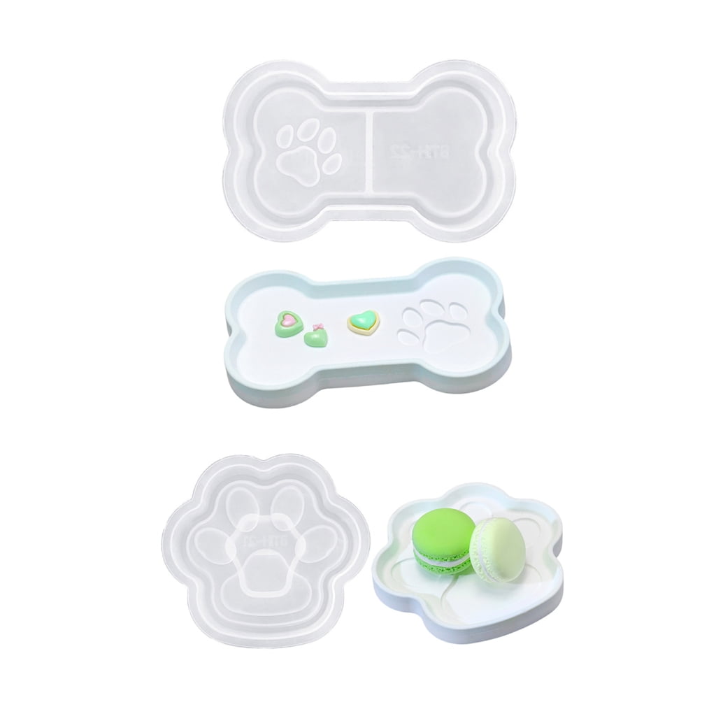 lanema Creative Cats Paws Silicone Mold Silicone Epoxy Molds Hand-Making Plate Mold for Resin ...