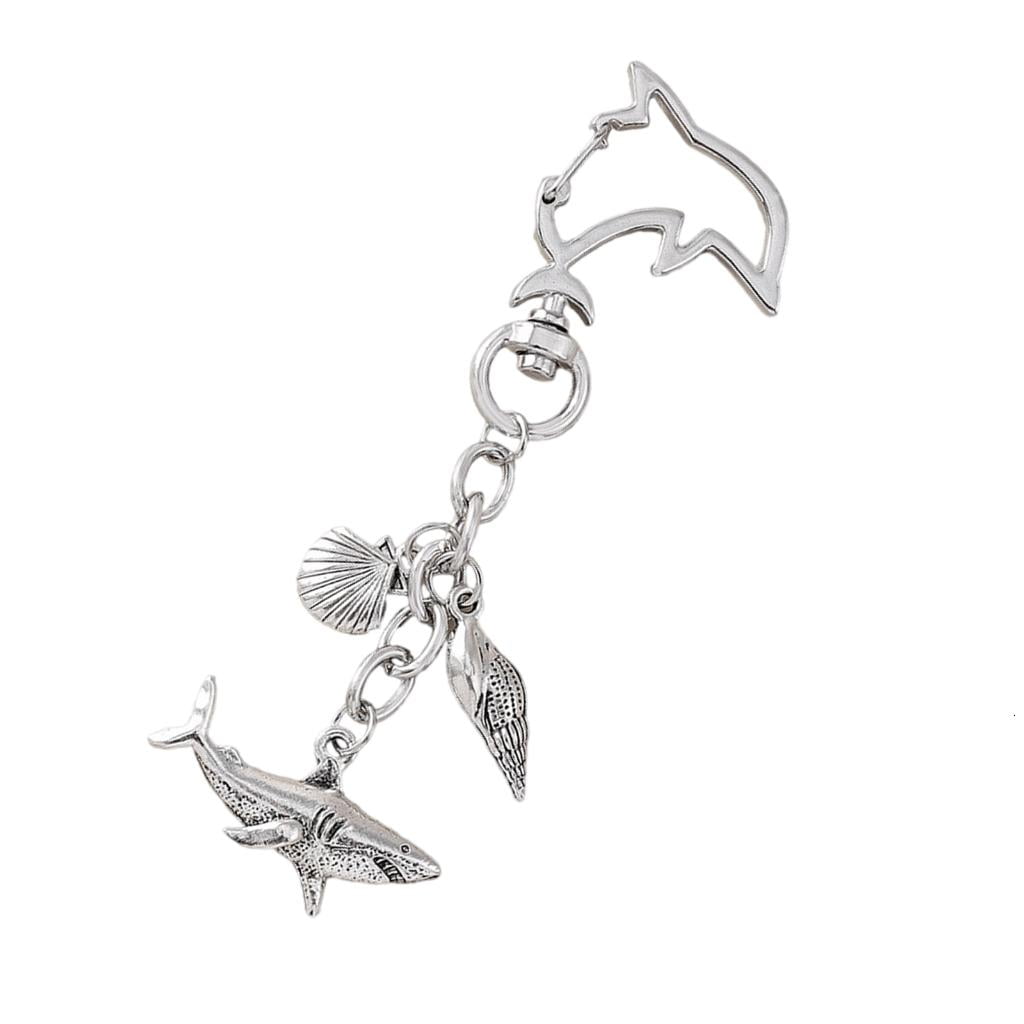 lanema Creative Ocean Keychain Featuring Octopus Fish Designs ...