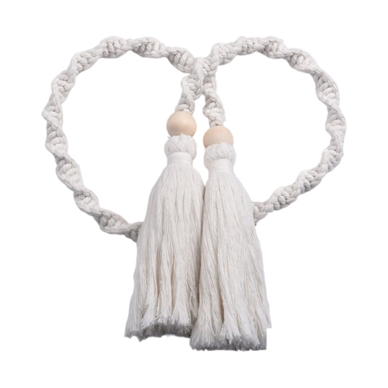 lanema Curtain Tiebacks Handmade Braided Rope Knot Drape Tie Backs ...