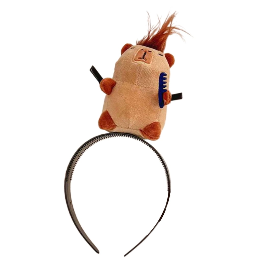 lanema Cute Capybara Hair Clip Soft Fabric Hairband For Kids Adults ...