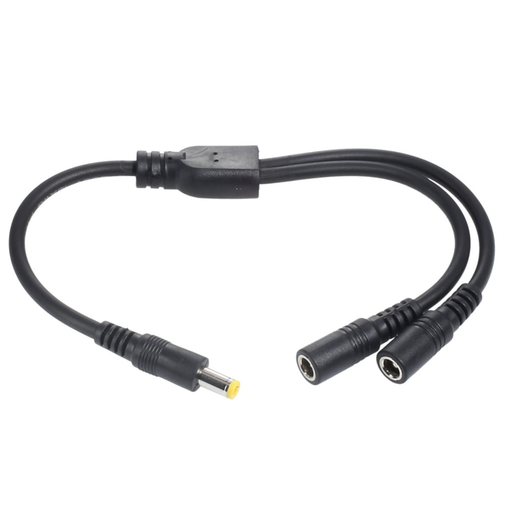lanema DC Power 1 Male to 2 Female Splitter Cable DC 5.5mmx2.1mm/5 ...
