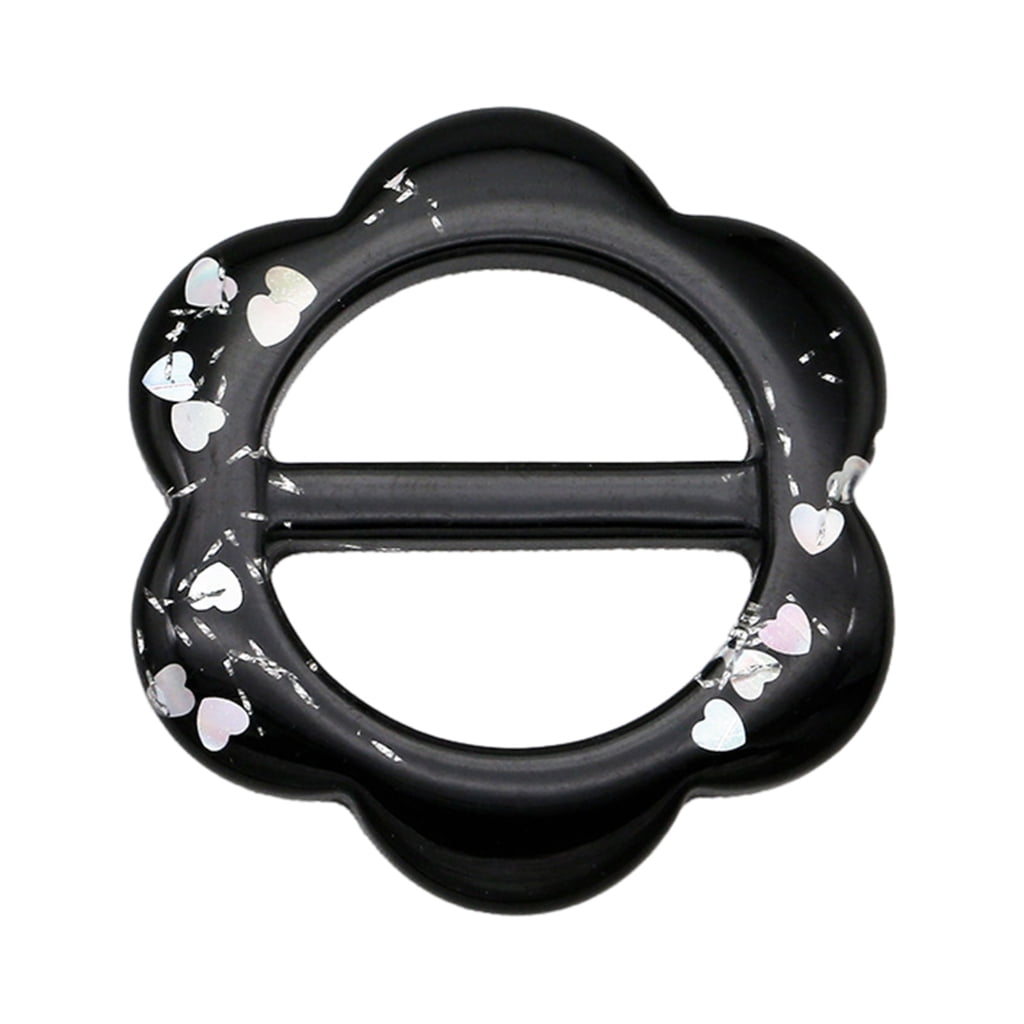 lanema DIY Flower Belt Buckle Elegant Neckerchief Clasp Clothes Wrap ...