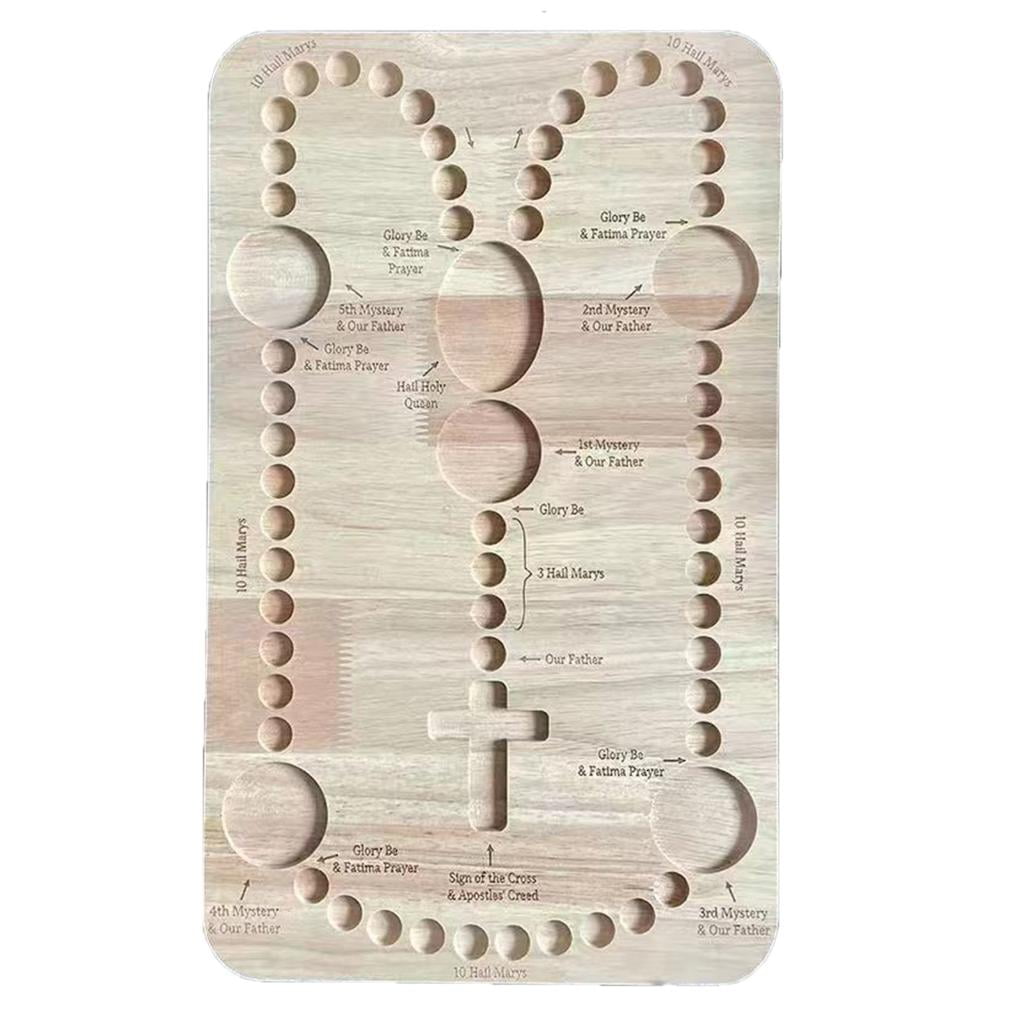lanema Wood Beading Board for Bracelet Making Prayer Bead Counting ...