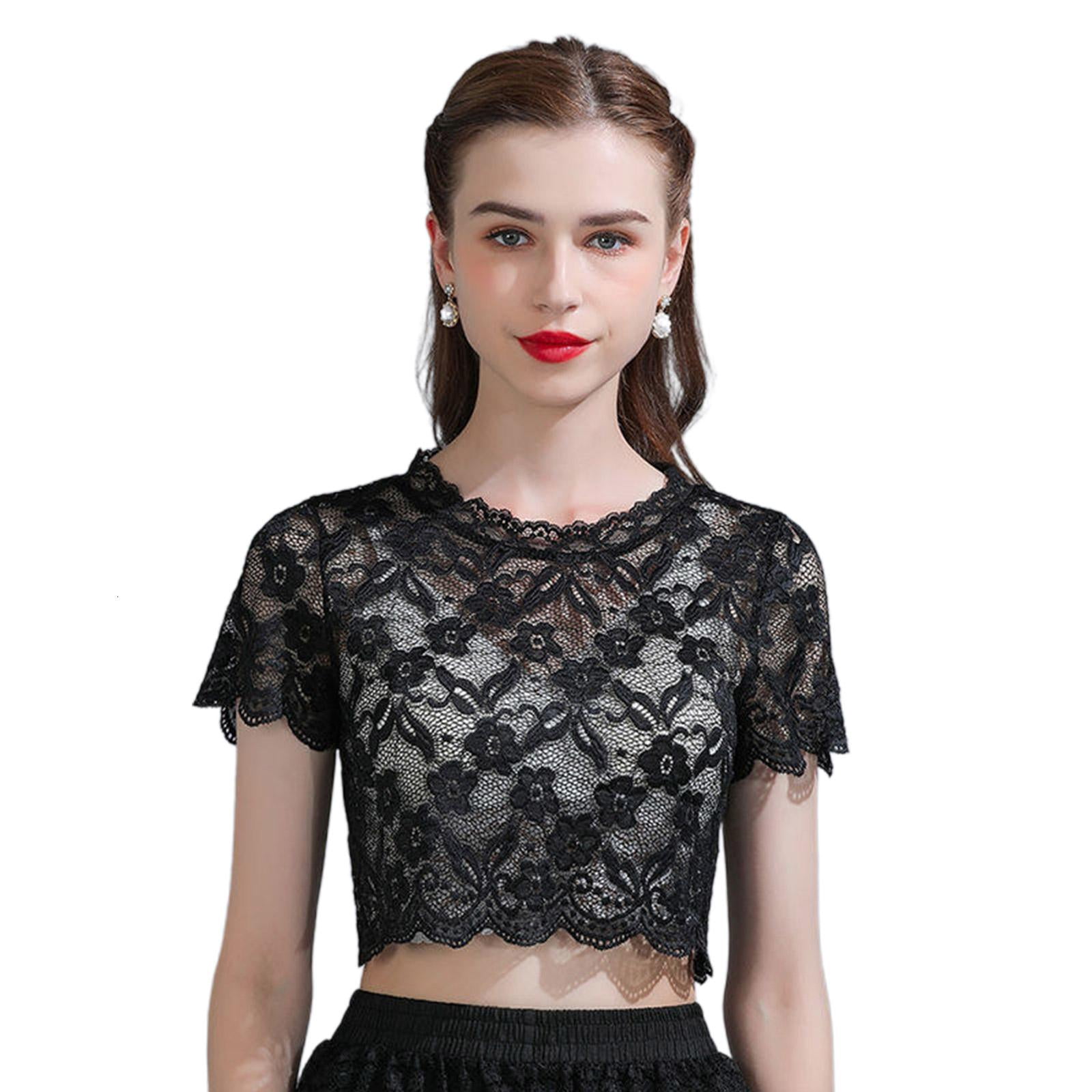 lanema Detachable Fake Collar Lace Inserts Half Shirt Blouse False ...