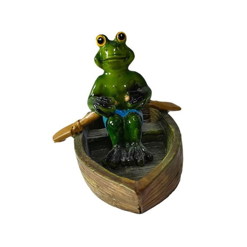 lanema Detailed Resins Floating Frogs Statue For Yard Pond Decoration ...