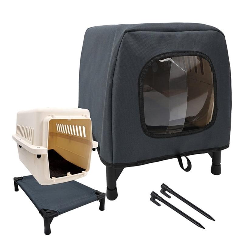 lanema Easy Assembly Outdoor Stray Shelter With Warm Insulated House ...