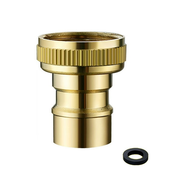 Quick Connect Hose to Faucet Coupler and Fitting Dual Thread by 3/4 in ...