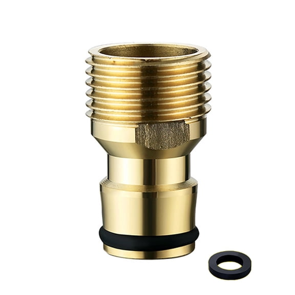 Quick Connect Hose to Faucet Coupler and Fitting Dual Thread by 3/4 in ...