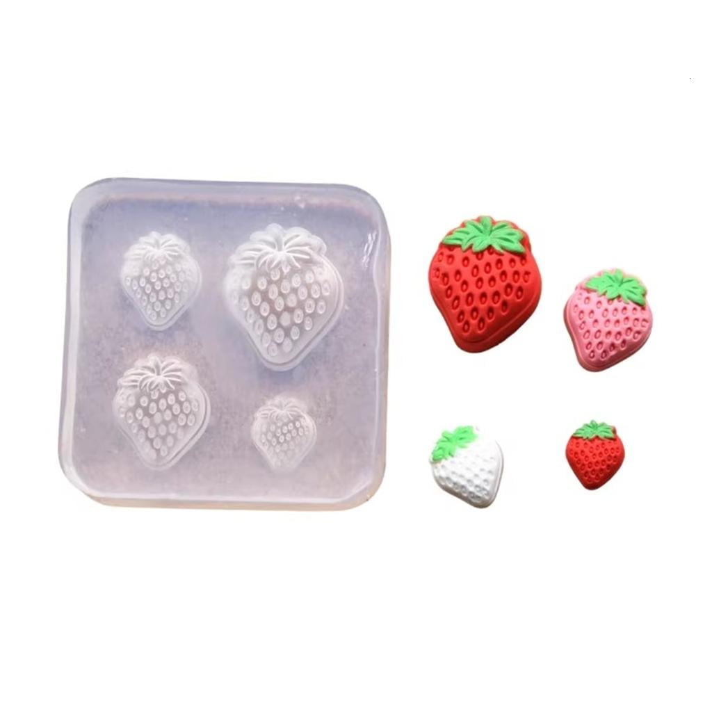 lanema Easy To Clean Silicone Mold for Miniature Strawberry Pastries ...
