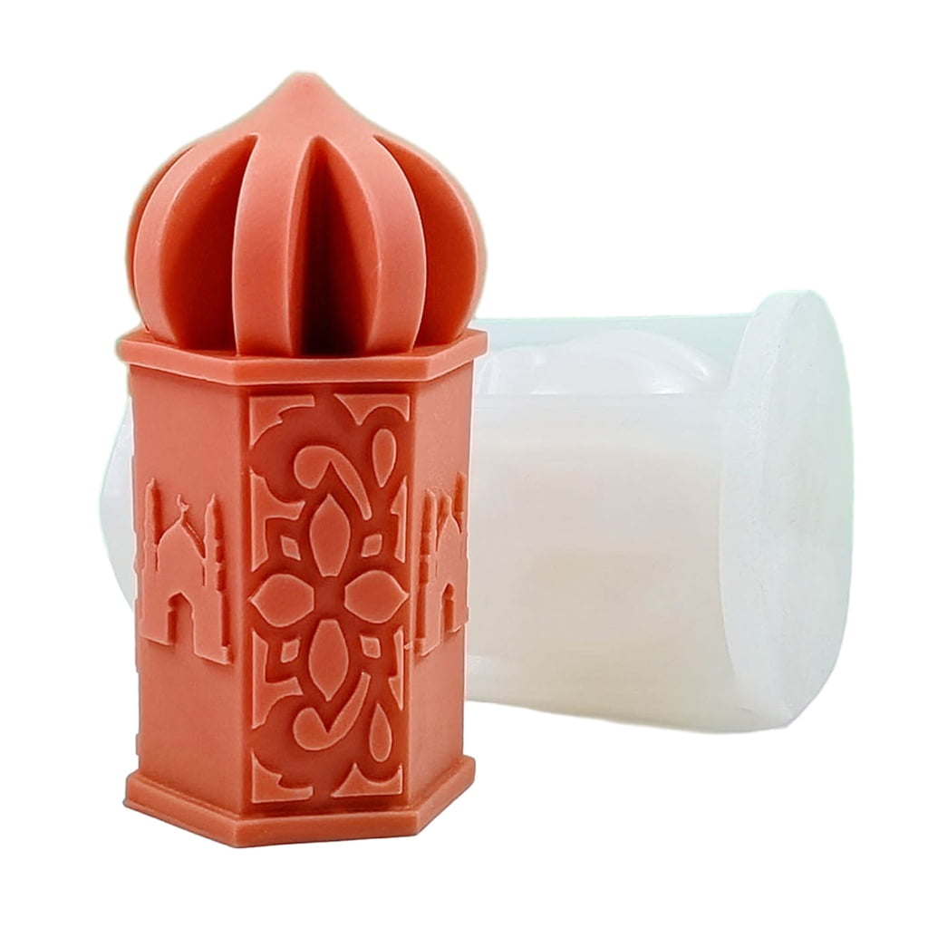lanema Eid Candle Silicone Mould 3D Sculpture Scented Candle Making ...