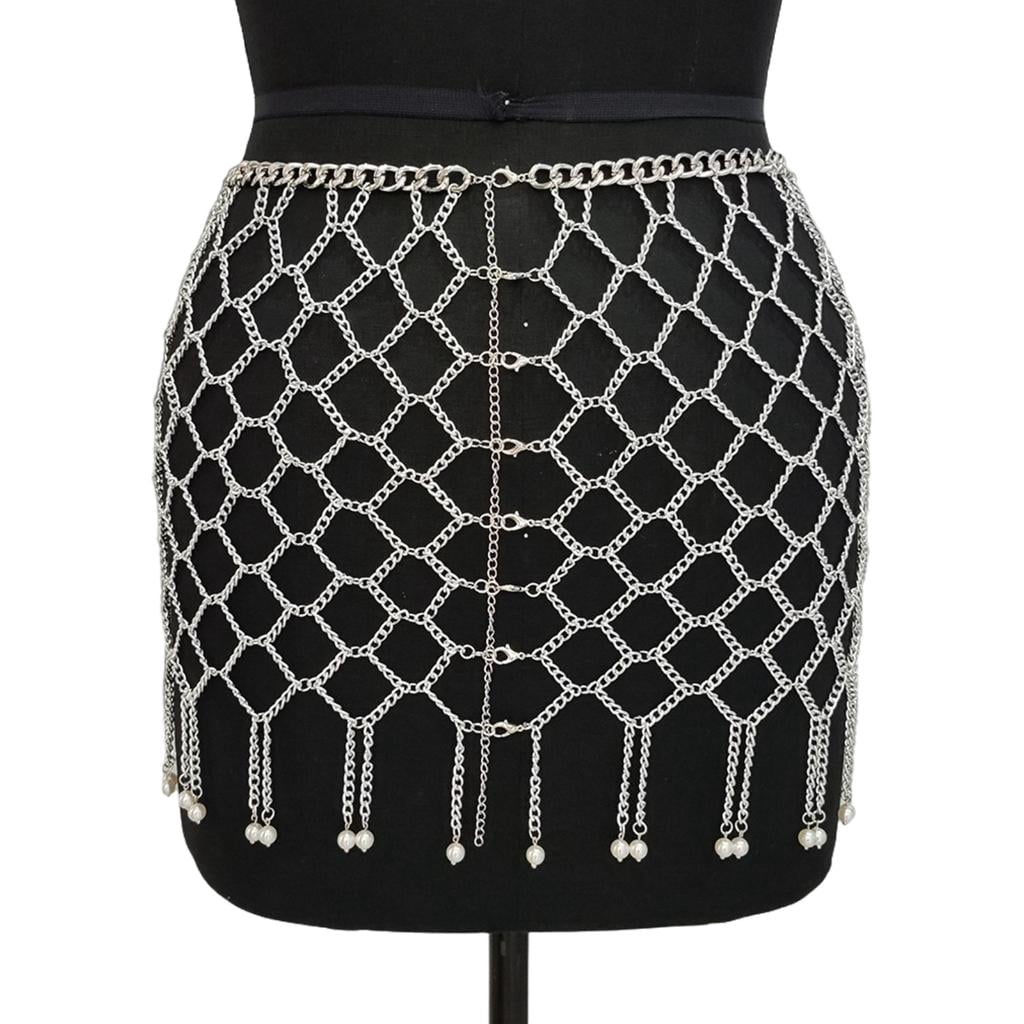 lanema Eleagnt Body Chain Skirt Belly Jewelry Sparkling Gold/Silver ...