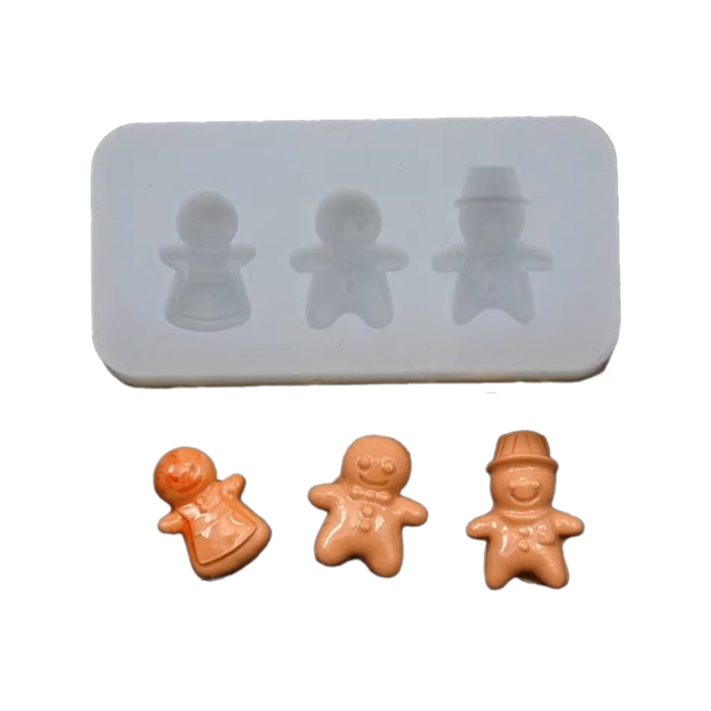 lanema Epoxy Resin Mold Food Play Silicone Mold Gingerbreads Man Shaped ...