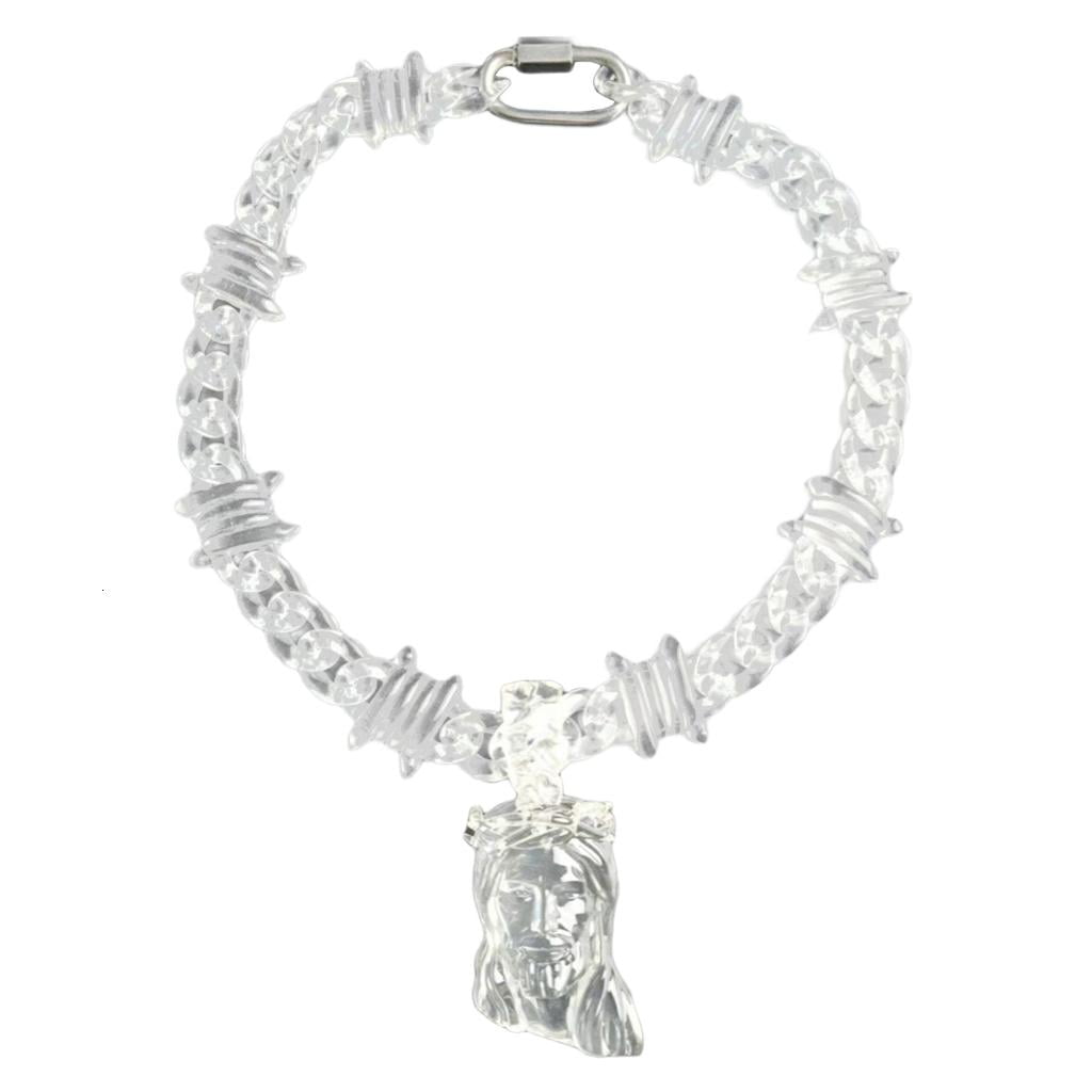 lanema Fashionable Acrylic Paperclip Neck Chain Acrylic Paperclip Chain ...