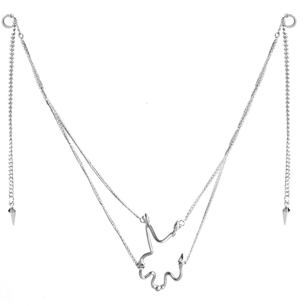 lanema Fashionable Punk Fluid Shape Half Trendy Punk Face Decoration ...