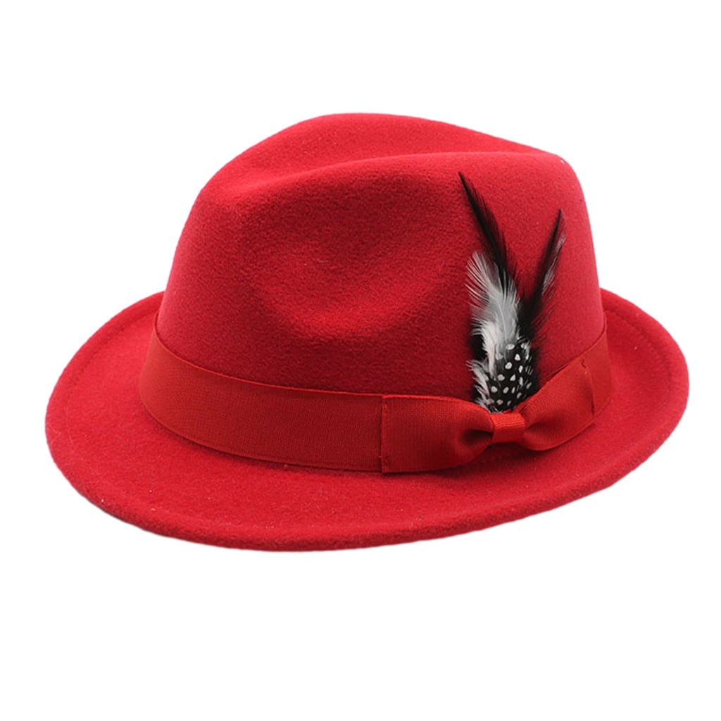 lanema Felt Panama Cap Flat Top Hat Men Women Magician Hat Masquerade ...