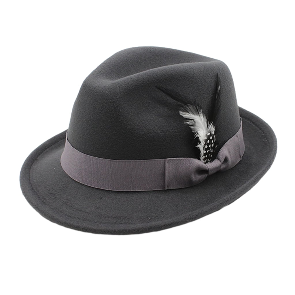lanema Felt Panama Cap Flat Top Hat Men Women Magician Hat Masquerade ...