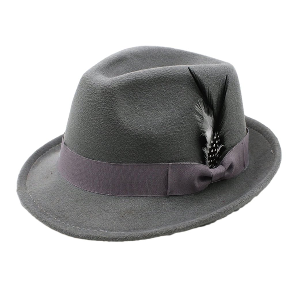 lanema Felt Panama Cap Flat Top Hat Men Women Magician Hat Masquerade ...