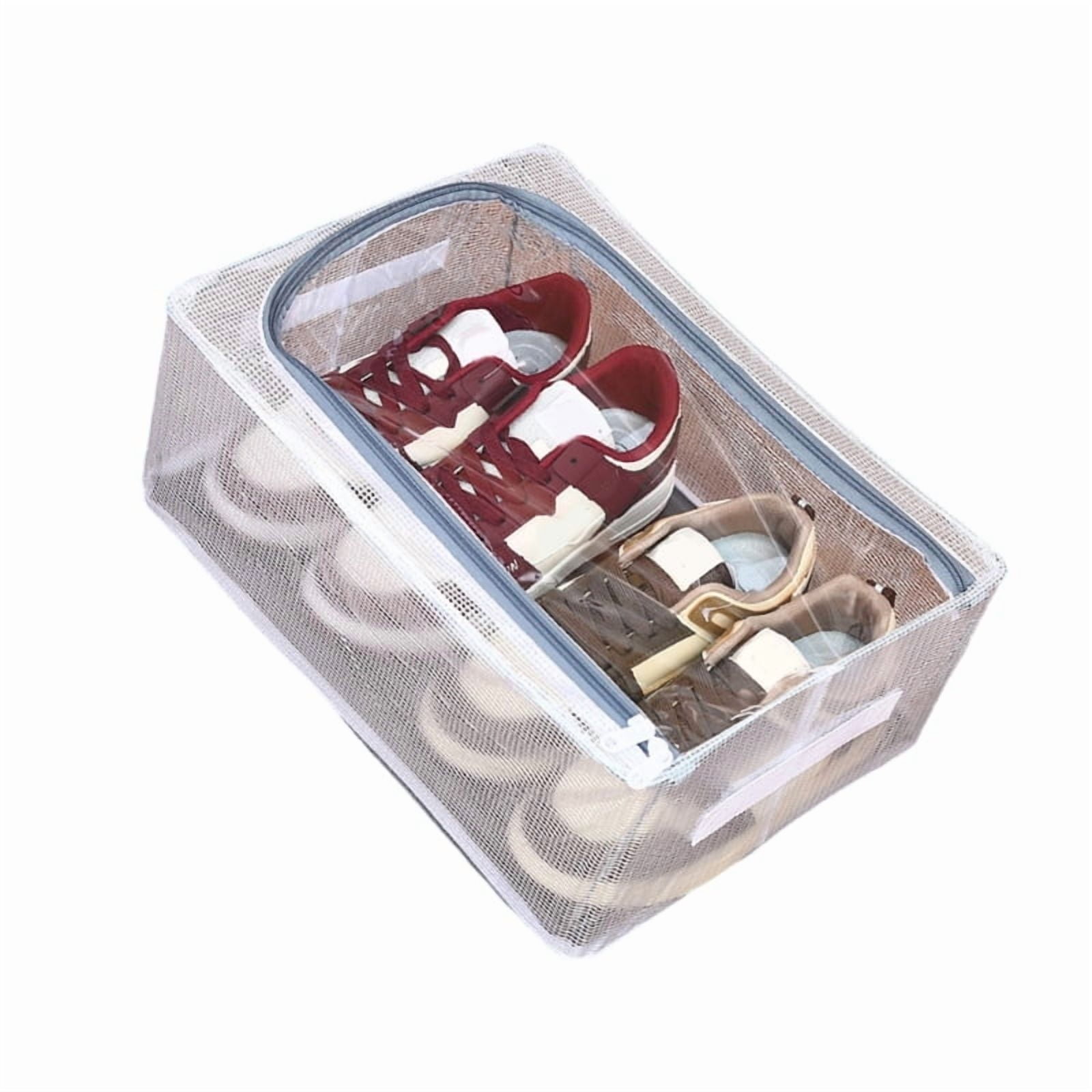 lanema Functional Shoe Box Foldable Clear Designs Steel Reinforced ...