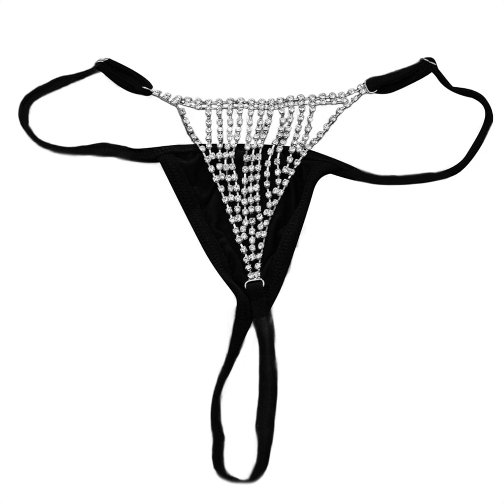 lanema G String Thongs for Women Girls Rhinstones Underwear Body Chain ...