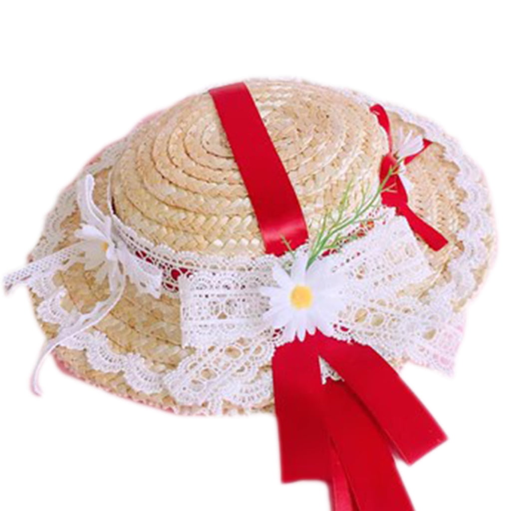 lanema Girls Women Tea Party Sun Hat Realistic Flower Daisies ...