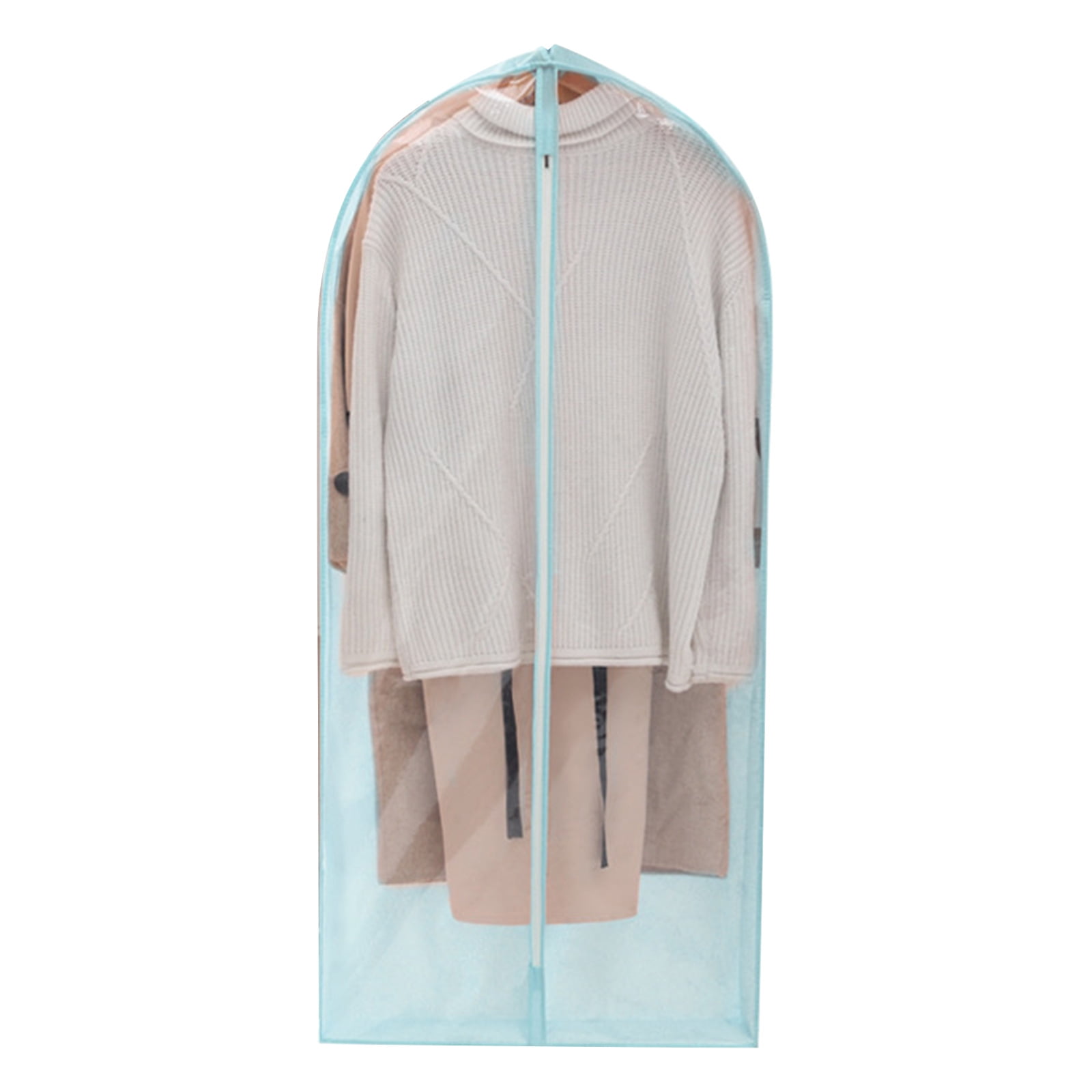 lanema Hanging Garment Bag with Zipper Clothes Dress Suit Coat Clear ...