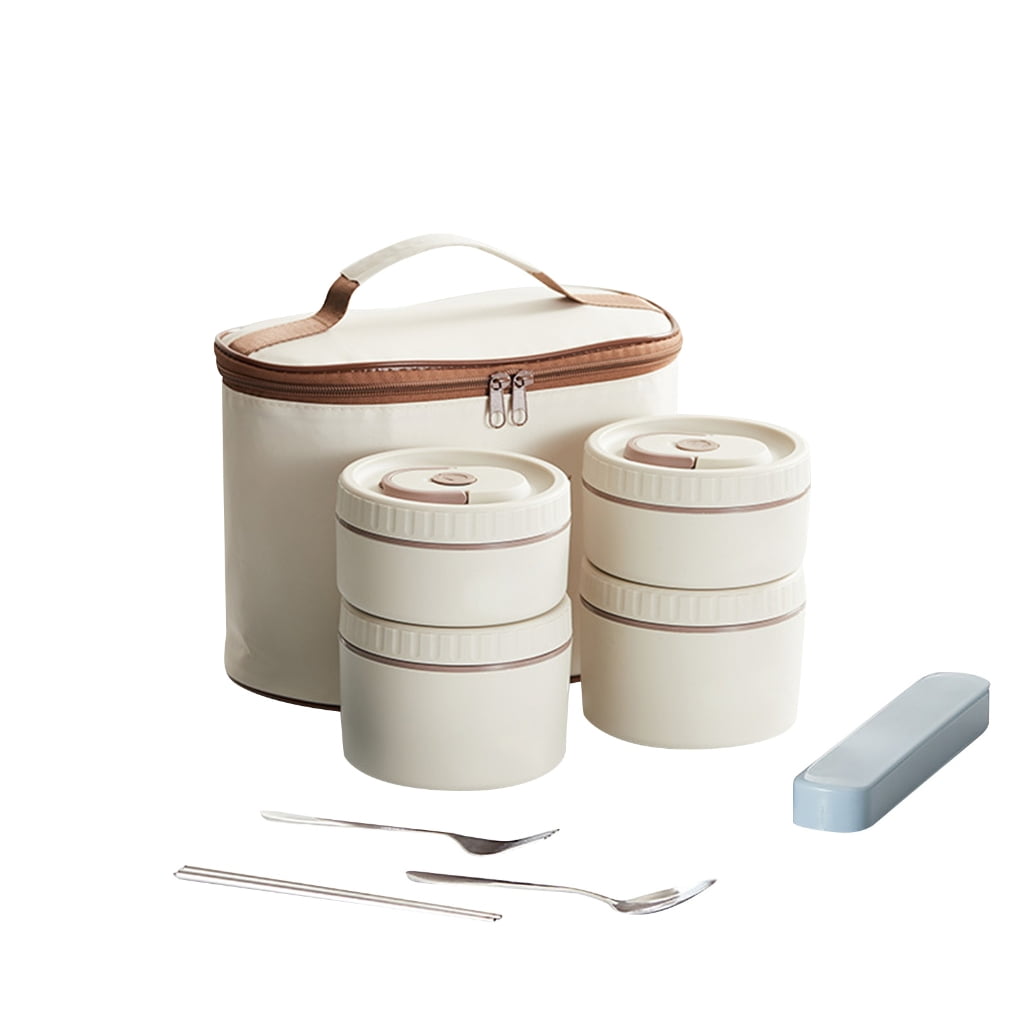 lanema Heat Resistant Bentos Box Set 4 Compartments Leak Proof Design ...