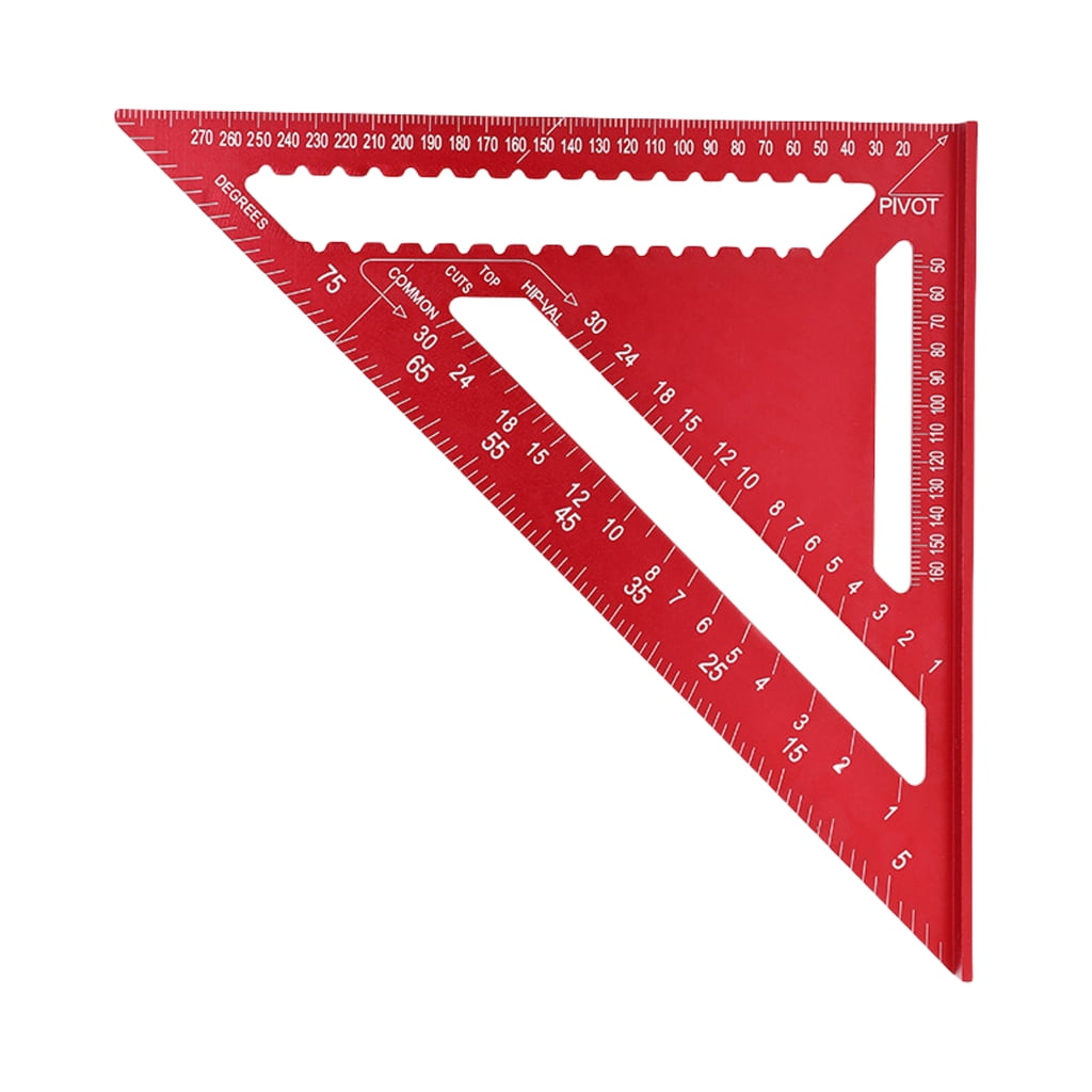 lanema High Precisions 12inch Triangle Rulers Protractor Aluminum ...