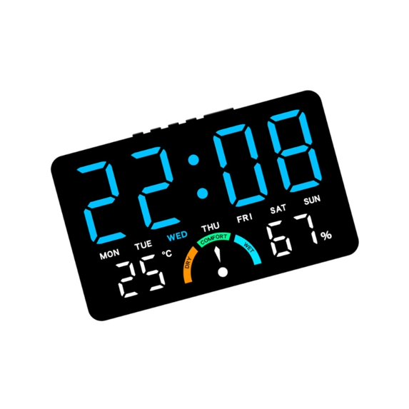 lanema Home Office Clock Realtime Environment Tracking Wall Desk ...