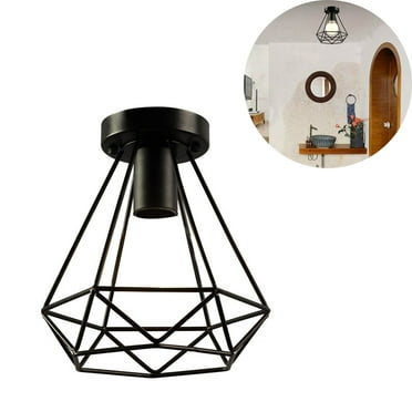 2-Light Farmhouse Flush Mount Ceiling Light Metal Light Fixture for ...