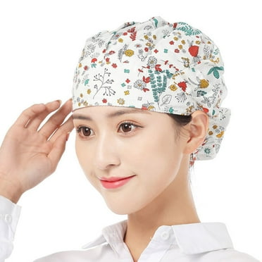 Hesroicy Breathable Unisex Chef Hat with Plaid Print and Chilli Pattern ...