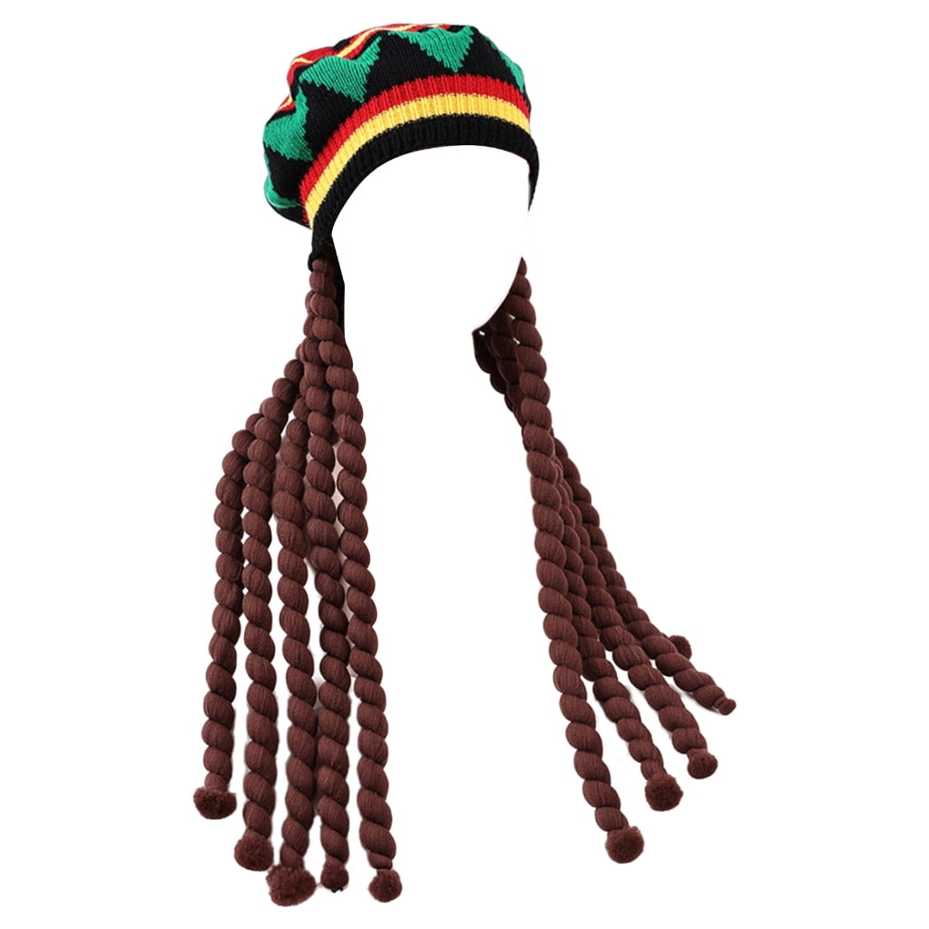 lanema Knitted Braided Hair Hat Unisex Dreadlocks Hat Masquerades Party ...