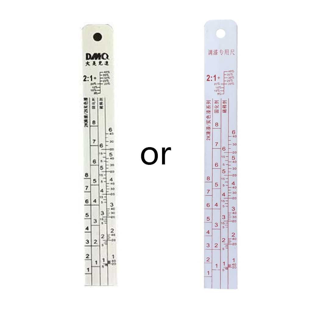 lanema Large Stainless Steel Ratio Scale Ruler for Car Paint Mixing ...