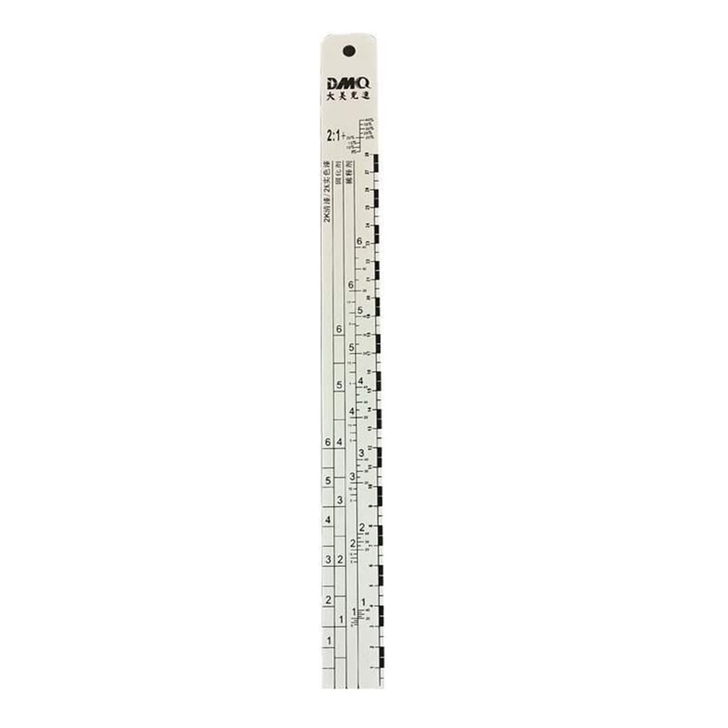 lanema Large Stainless Steel Ratio Scale Ruler for Car Paint Mixing ...