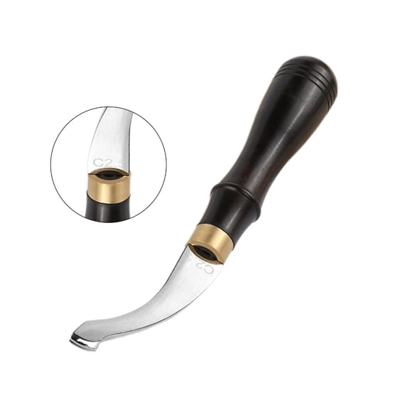 lanema Leather Edger Creaser Wooden Handle Leather Shallow Slot Edging ...