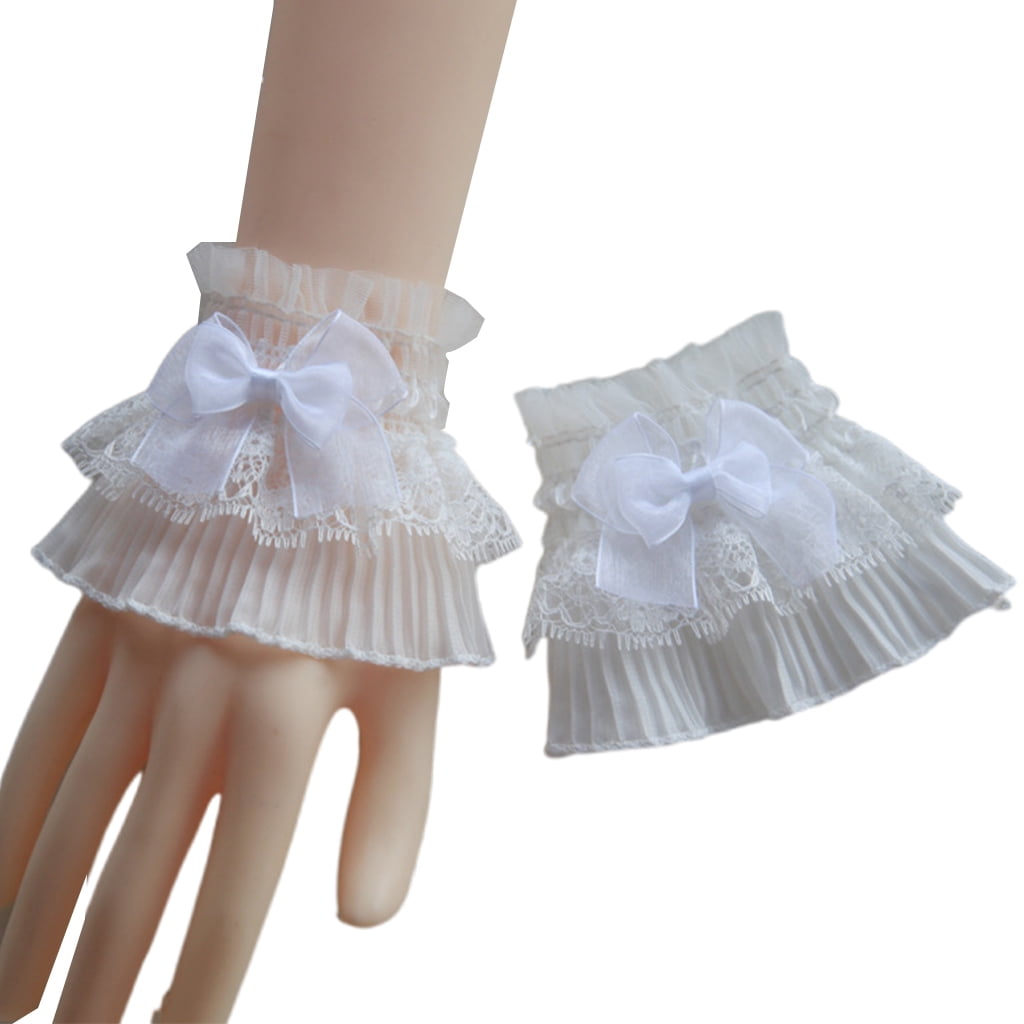 lanema Lolita Ruffle Lace False Sleeves Detachable Cuffs Sweater ...