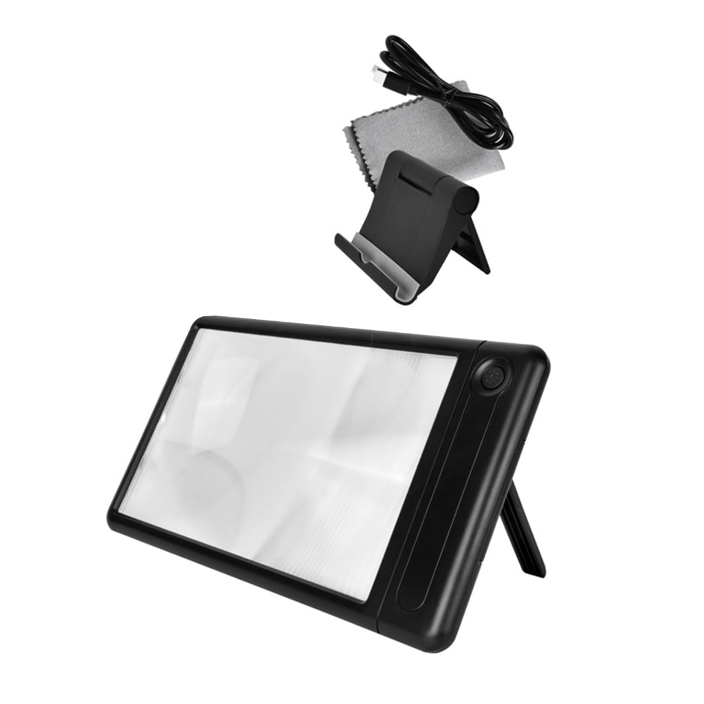 lanema Magnifying Glass 4times Magnifier with Adjustable Brightness LED ...