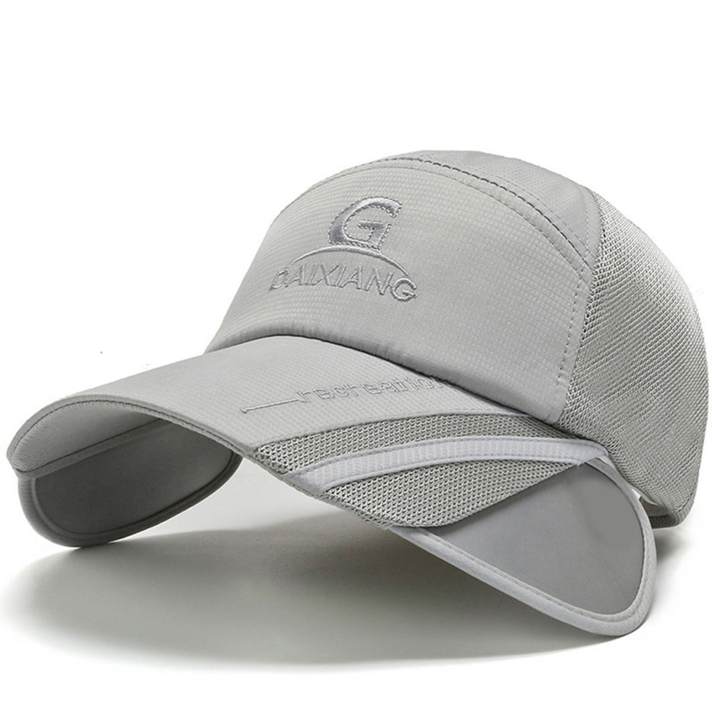 lanema Men Retractable Brim Adjustable Caps Baseball Cap with Spring ...