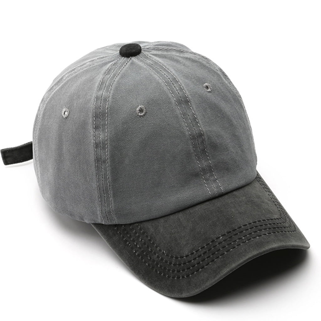 lanema Men Women Vintage Washed Distressed Cotton Baseball Cap Contrast ...