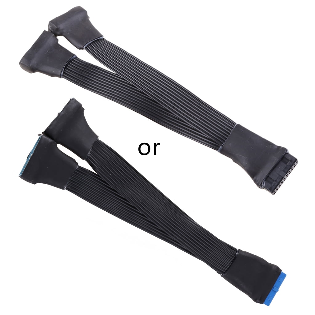 lanema Motherboard USB 3.0 19PIN Header 1 to 2 Extension Splitter ...